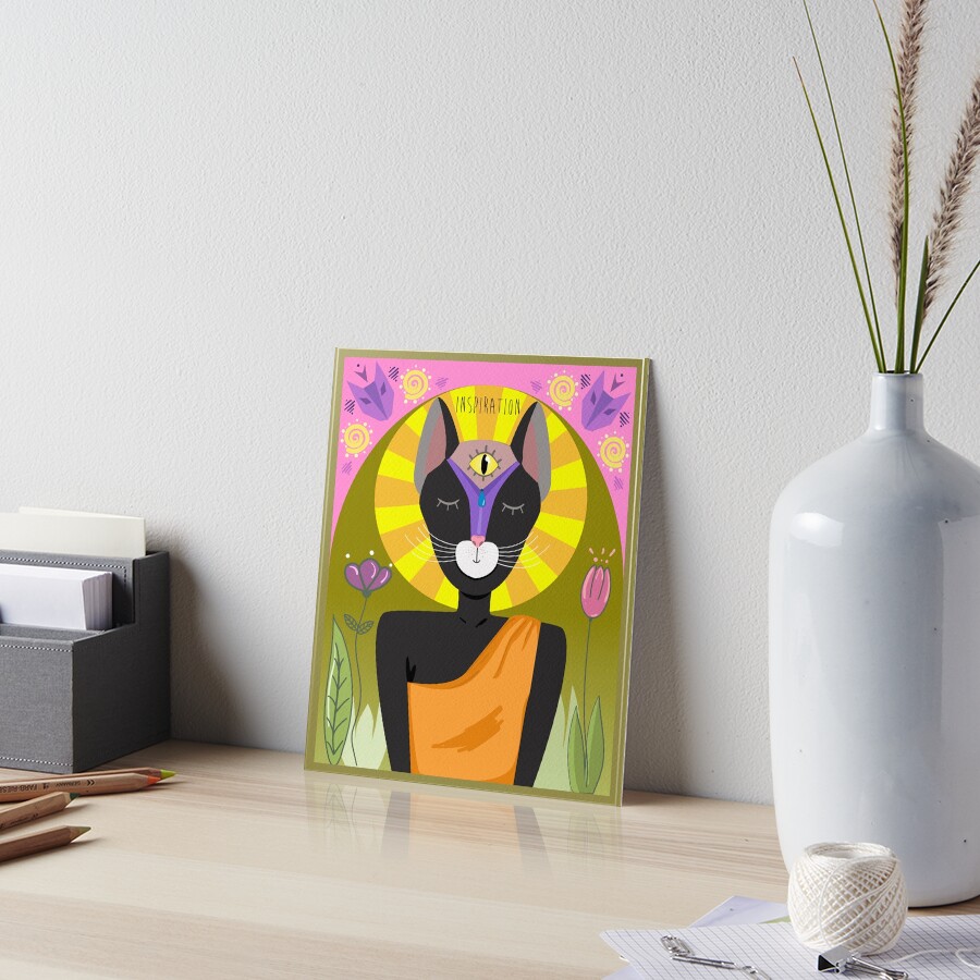 "Cat icon "Inspiration". Author's exclusive collection. Icons of cats ...