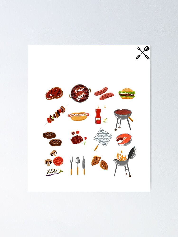"Barbecue BBQ Barbeque Barbie Braai" Poster for Sale by Bayoud | Redbubble