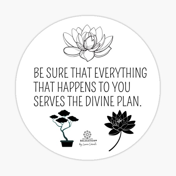 "The Divine Plan♥ Divine Motivational Religious Sticker" Sticker for ...