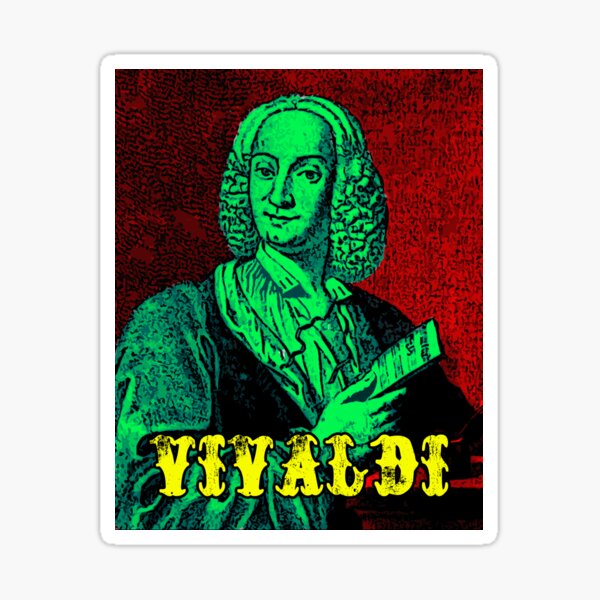 "Antonio Vivaldi" Sticker for Sale by ZuluHistoryTees | Redbubble