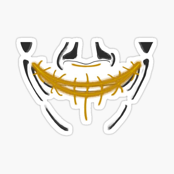 "Purge Mask Yellow " Sticker for Sale by BeverlyLu31629 | Redbubble
