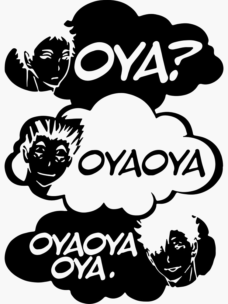 "Haikyuu Oya Oya Oya" Sticker for Sale by Damien9779 | Redbubble