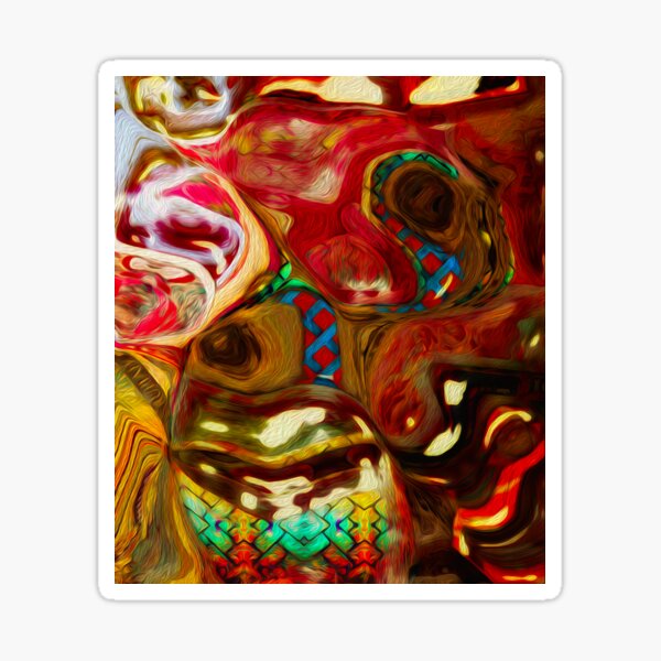 "Digital Abstract #49" Sticker for Sale by ravenswing | Redbubble