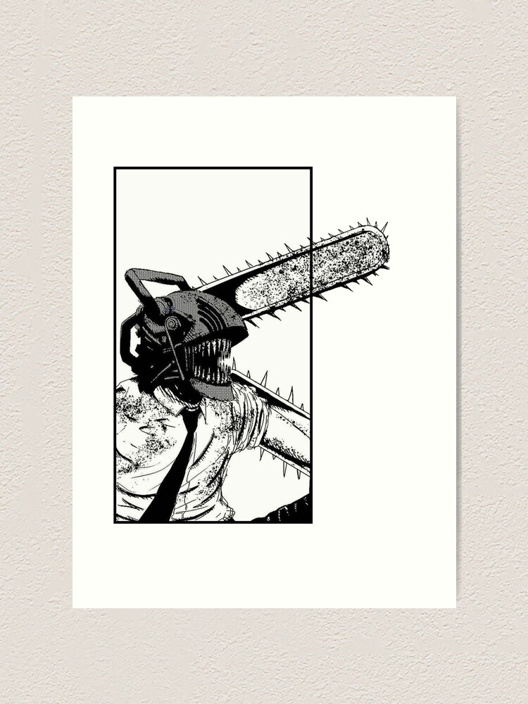 "chainsaw man manga art " Art Print for Sale by DHEM | Redbubble