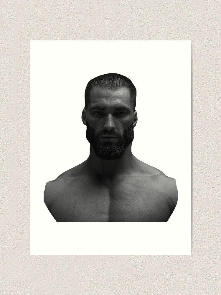 "GigaChad Tchad giga chad dank meme " Art Print for Sale by Sikee ...