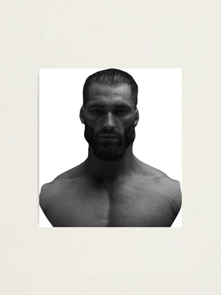 "GigaChad Tchad giga chad dank meme " Photographic Print for Sale by ...