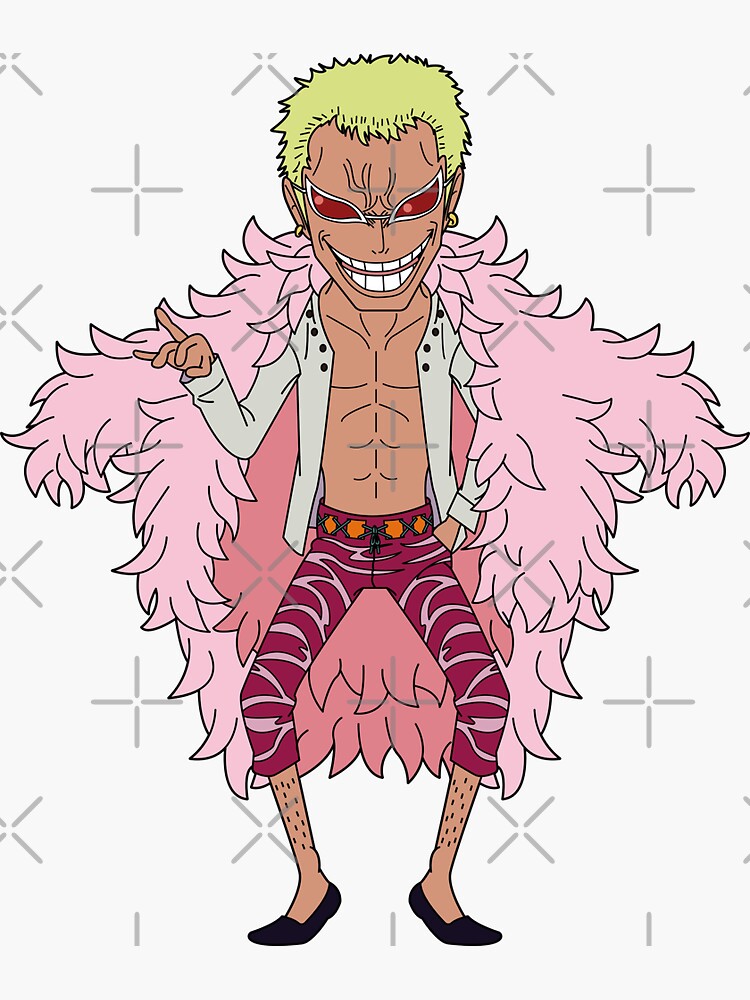 "Donquixote Doflamingo" Sticker for Sale by jimjimfuria | Redbubble