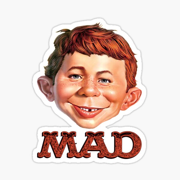 "Mad" Sticker for Sale by PixyDaily | Redbubble