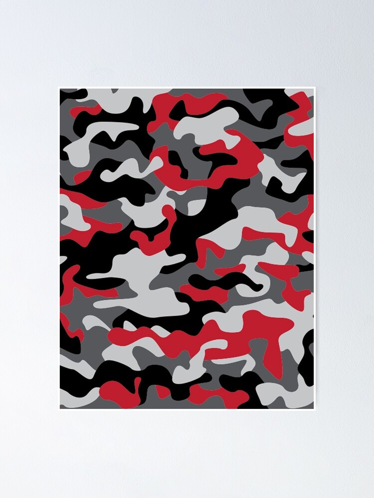 "Red Tiger Camo" Poster for Sale by Special T-Shirts | Redbubble