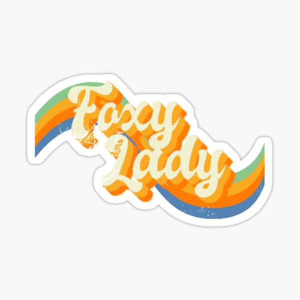 "FOXY LADY" Sticker for Sale by JASCKSHIRTS | Redbubble
