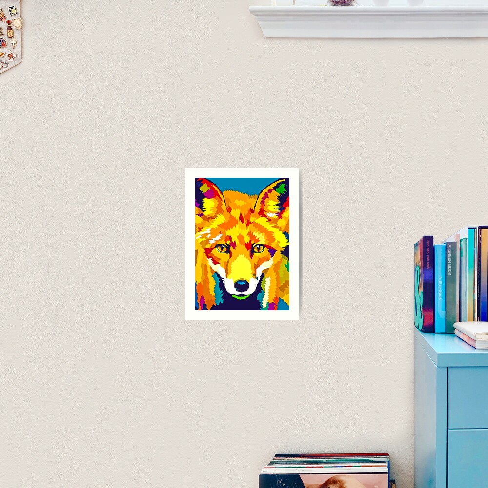 "Rainbow Fox" Art Print for Sale by Elviranl | Redbubble