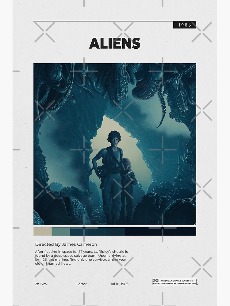 "Aliens movie poster 1986, sci-fi" Poster for Sale by LifeOnTheStage ...