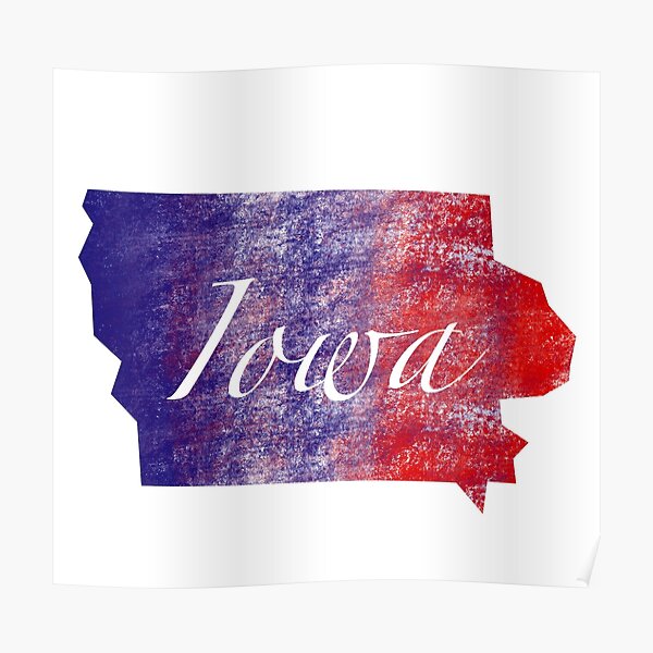 "Iowa state flag color palette " Poster for Sale by DianaMelnyk | Redbubble