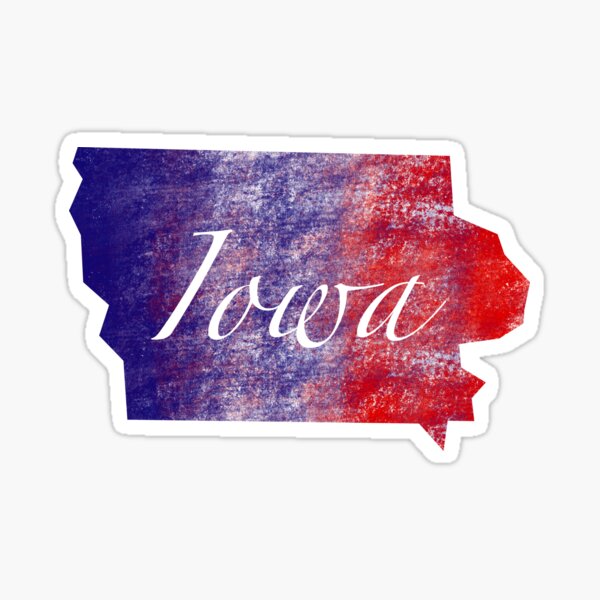 "Iowa state flag color palette " Sticker for Sale by DianaMelnyk ...