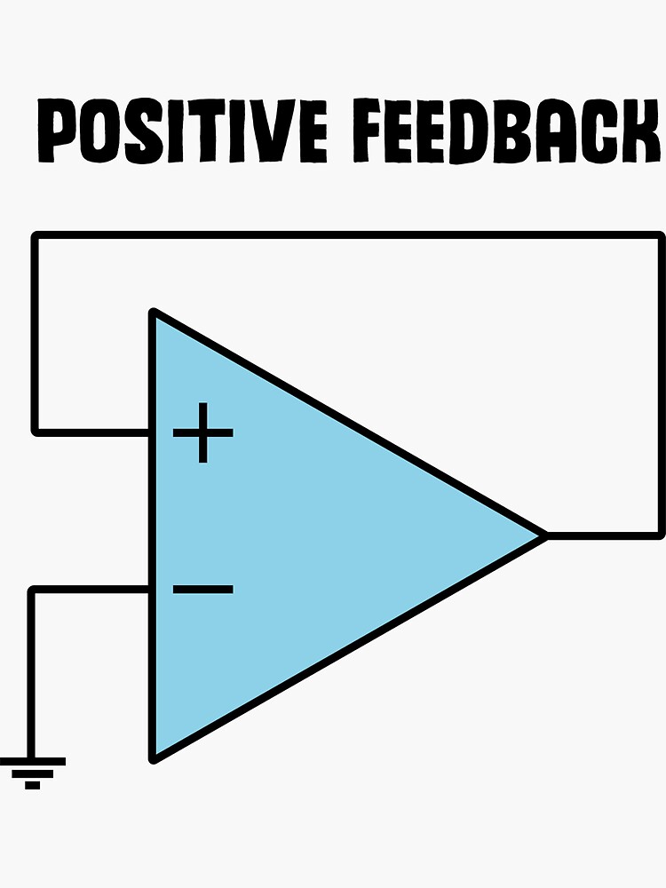 "Positive Feedback" Sticker for Sale by Filifjonka | Redbubble