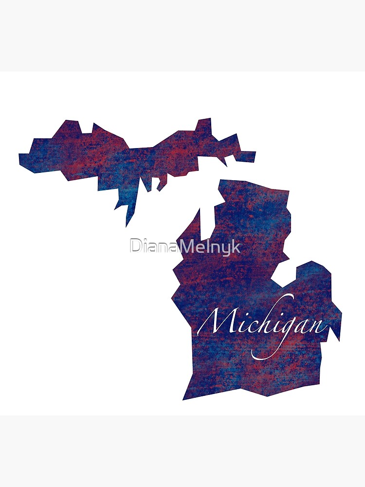 "Michigan state flag color palette " Poster for Sale by DianaMelnyk ...