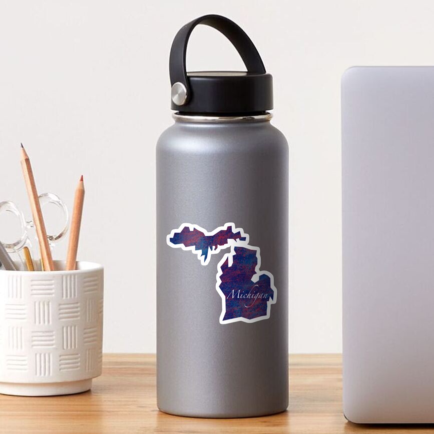 "Michigan state flag color palette " Sticker for Sale by DianaMelnyk ...