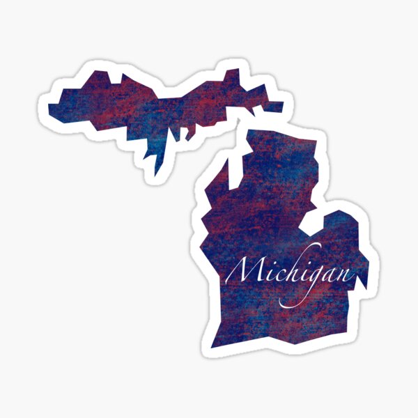 "Michigan state flag color palette " Sticker for Sale by DianaMelnyk ...