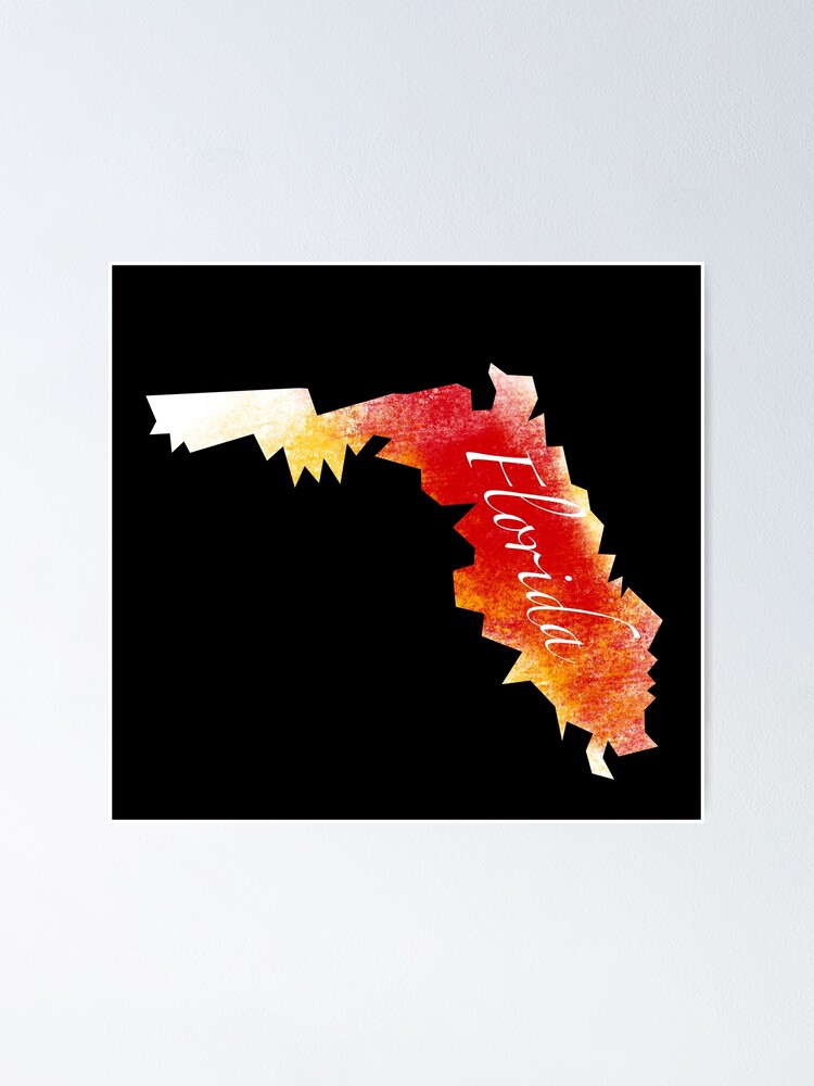 "Florida state flag color palette " Poster for Sale by DianaMelnyk ...