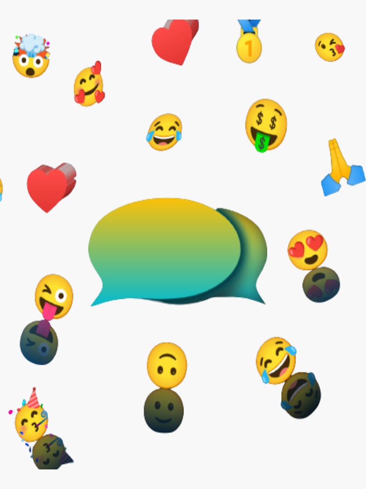 "Chat with emoji " Sticker for Sale by Ayuosh | Redbubble