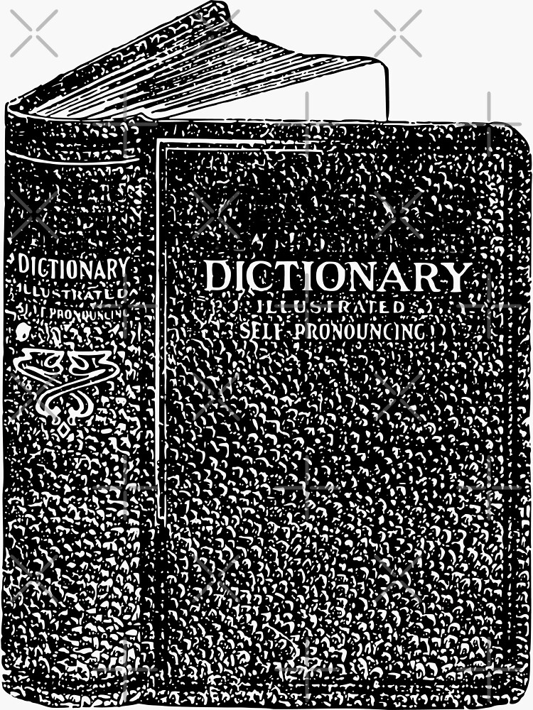 "Old dictionary" Sticker for Sale by hrcdesign | Redbubble
