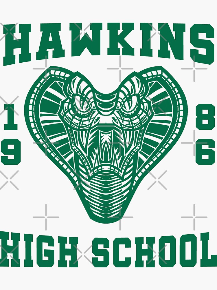 "Hawkins High School 1986" Sticker for Sale by osama48 | Redbubble