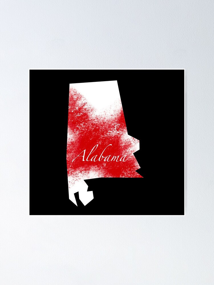 "Alabama state flag color palette " Poster for Sale by DianaMelnyk ...