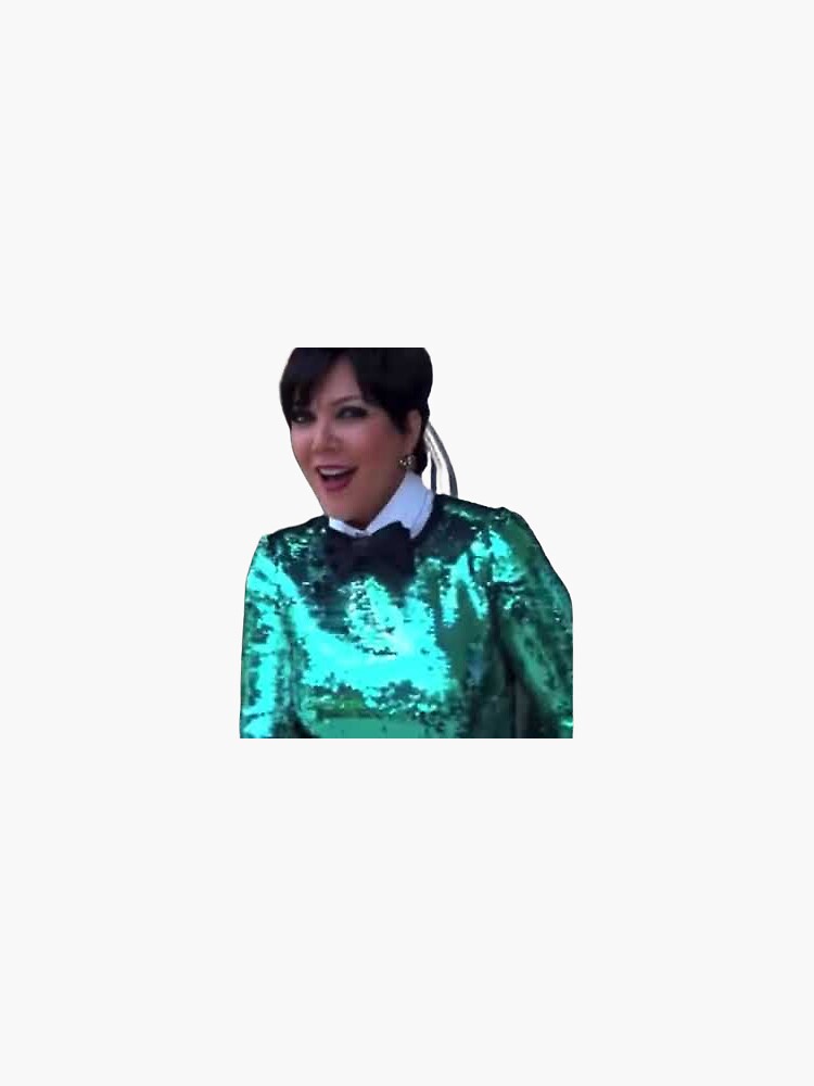 "Kris Jenner Sticker" Sticker for Sale by qraphs | Redbubble