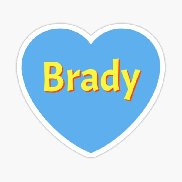"Brady" Sticker for Sale by MassageStickers | Redbubble