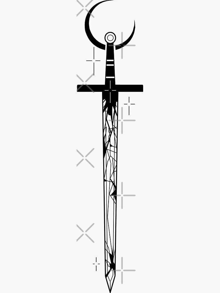 "Mental health sword design - anxiety " Sticker for Sale by FineHades ...