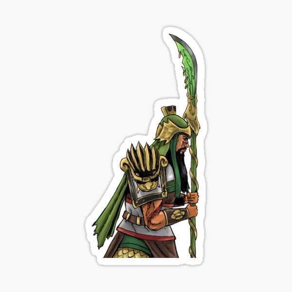"Guan Yu, Three Kingdom" Sticker for Sale by Beducateus | Redbubble