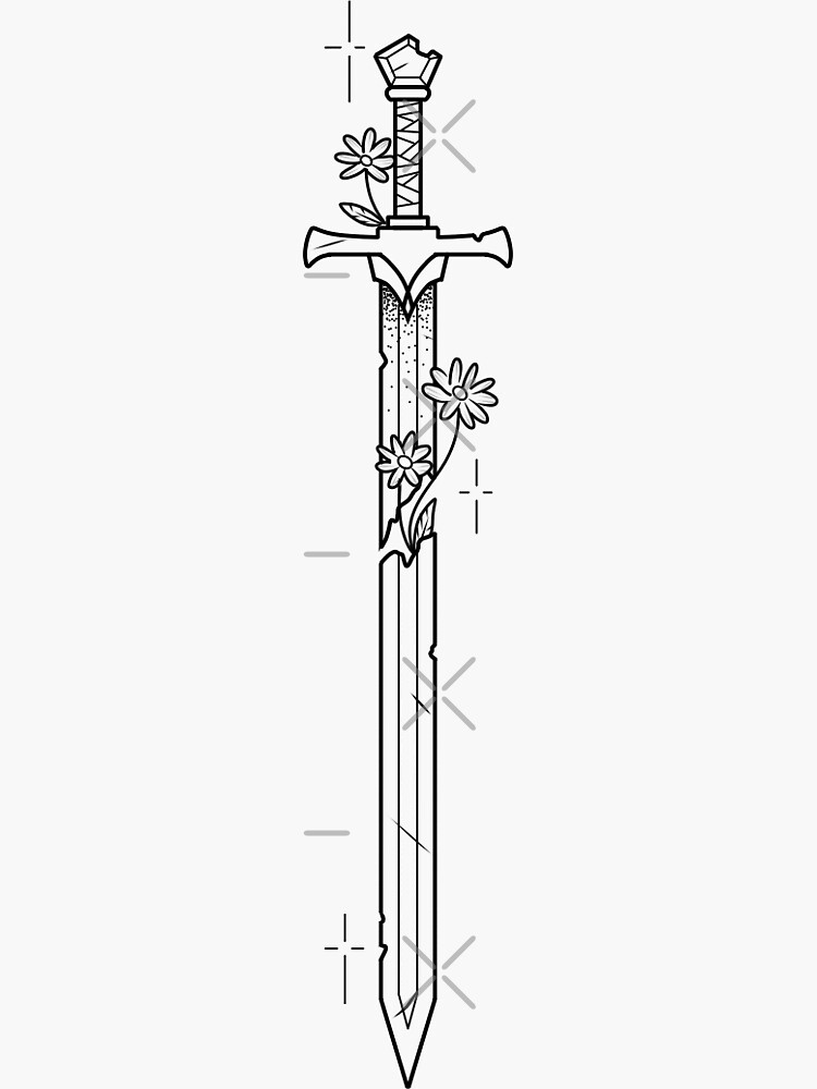 "Mental health sword design " Sticker for Sale by FineHades | Redbubble