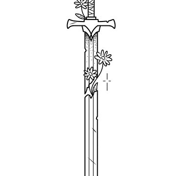 "Mental health sword design " Sticker for Sale by FineHades | Redbubble