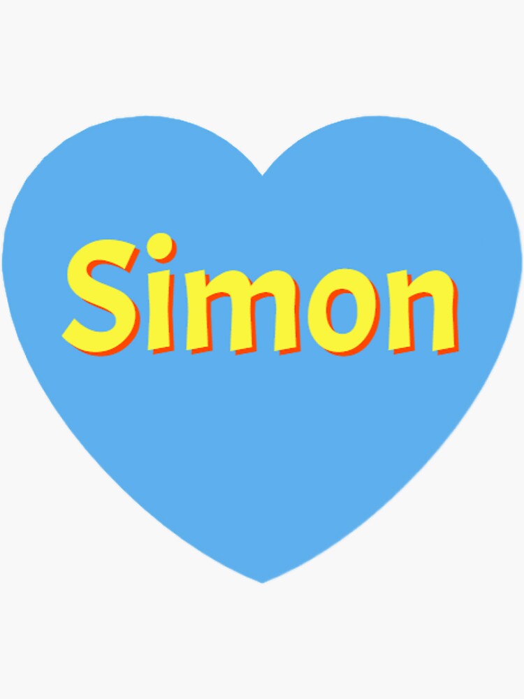"Simon" Sticker for Sale by MassageStickers | Redbubble