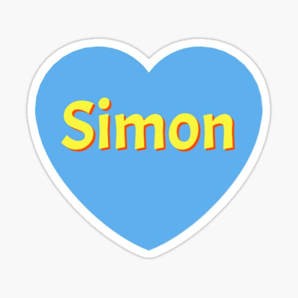"Simon" Sticker for Sale by MassageStickers | Redbubble