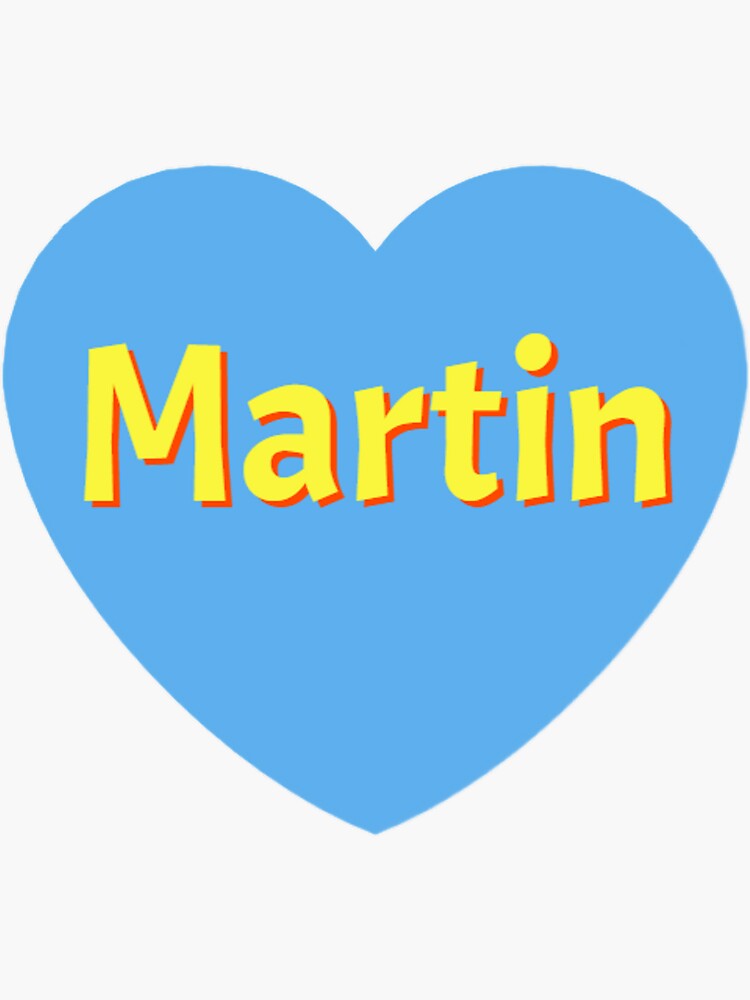 "Martin" Sticker for Sale by MassageStickers | Redbubble