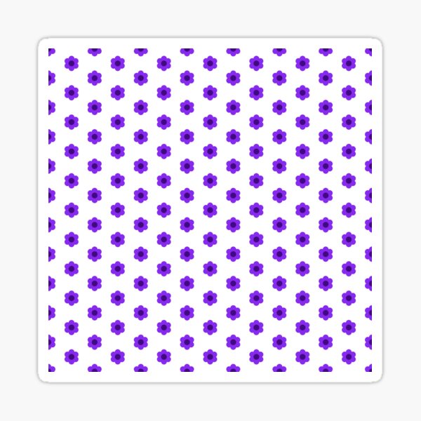 "Neon Purple Tiny Flowers | Beautiful Interior Design" Sticker for Sale ...