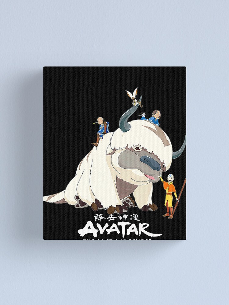 "Avatar The Last Airbender Appa Group Shot Logo" Canvas Print for Sale ...