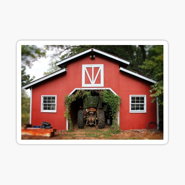 "Red Barn" Sticker for Sale by JPattonPnP | Redbubble