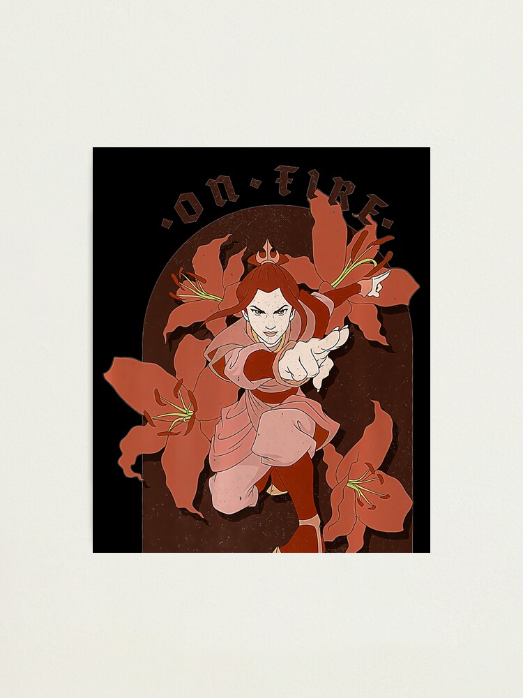 "Avatar The Last Airbender Azula On Fire" Photographic Print for Sale ...