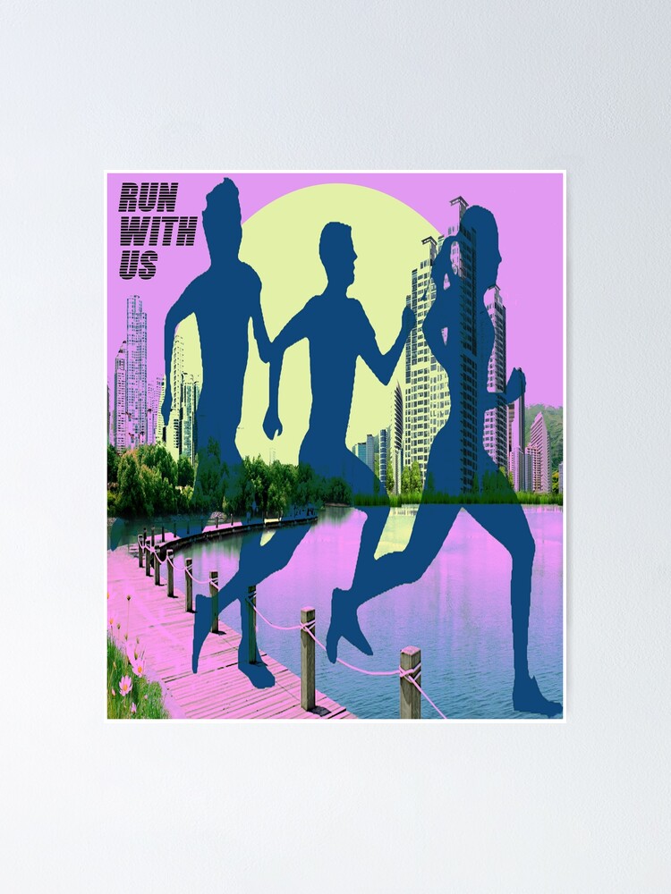 "Silhouette: Run With Us" Poster for Sale by mturns57 | Redbubble