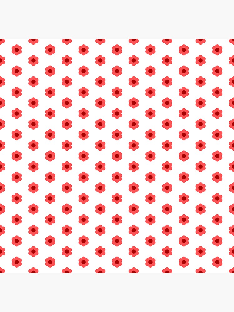 "Radical Red Tiny Flowers | Beautiful Interior Design" Sticker for Sale ...