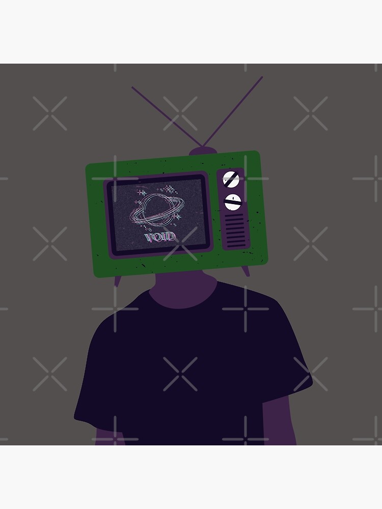 "Creepy Static Void TV | Glitchy Planet" Poster for Sale by seraphmars | Redbubble