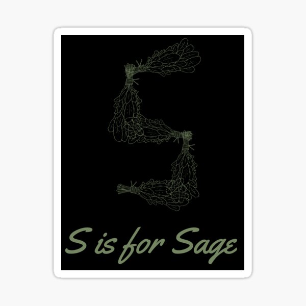 "Alphabet tshirts - Sage" Sticker for Sale by NewPages | Redbubble