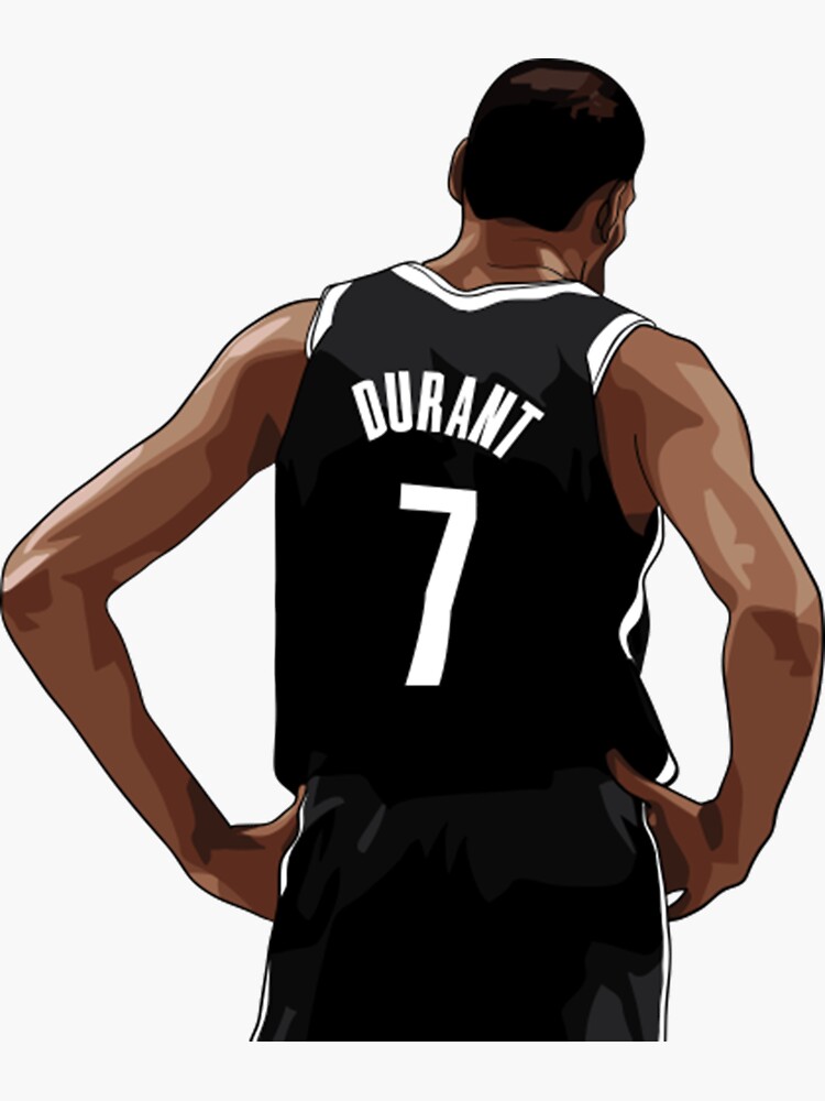 "Kevin Durant Vector Back Bl" Sticker for Sale by No5b4210 | Redbubble