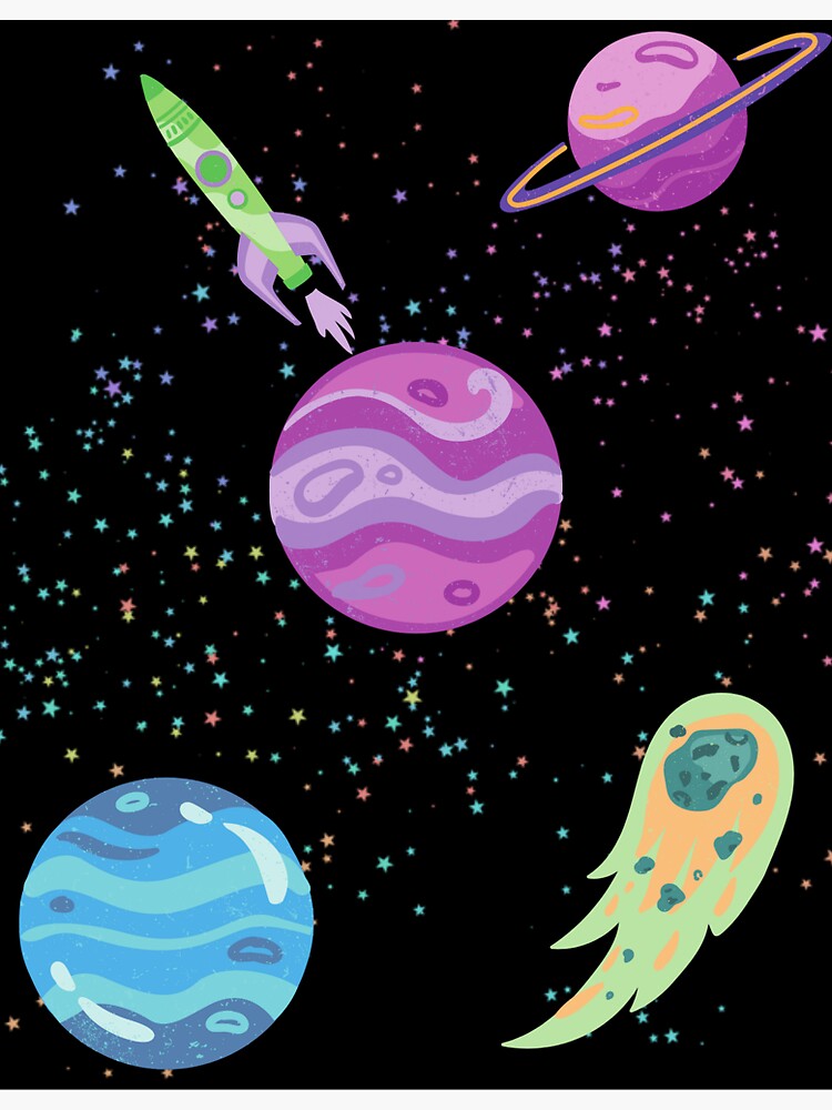 "Hectic outer space marvels" Sticker for Sale by 4kc4 | Redbubble