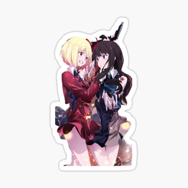 "Lycoris recoil " Sticker for Sale by Doreamonshop | Redbubble