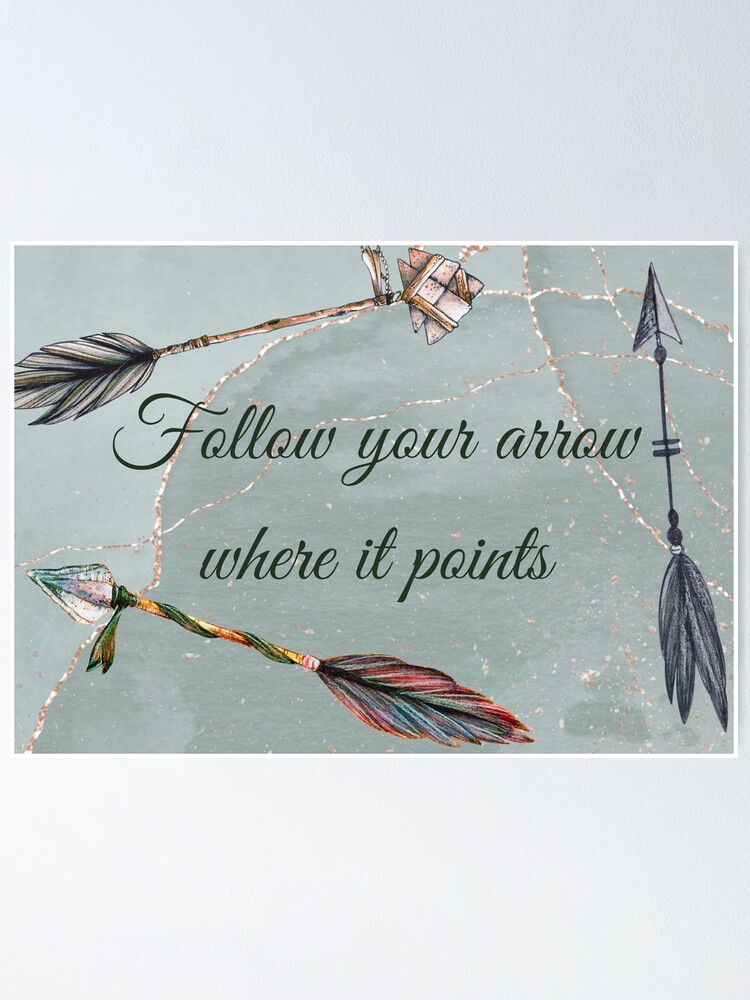 "Follow Arrow Archery Arrows Affirmation Inspirational motivational ...