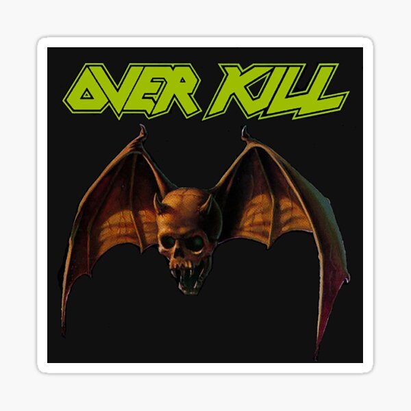 "overkill" Sticker for Sale by ieykelbosch1n | Redbubble