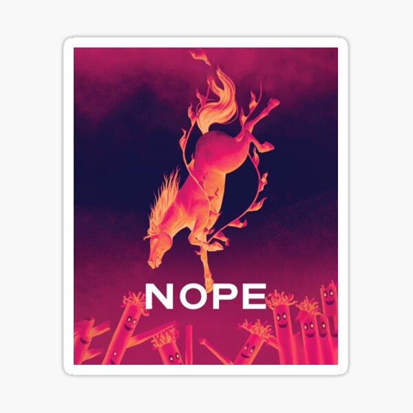 "Nope Movie" Sticker for Sale by Asshshop | Redbubble